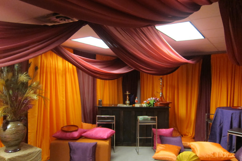 Sheer Merlot Drape – Drape Kings